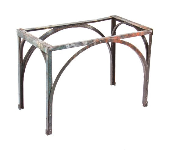 unusual c. 1930's custom-built vintage industrial machine shop table b ...