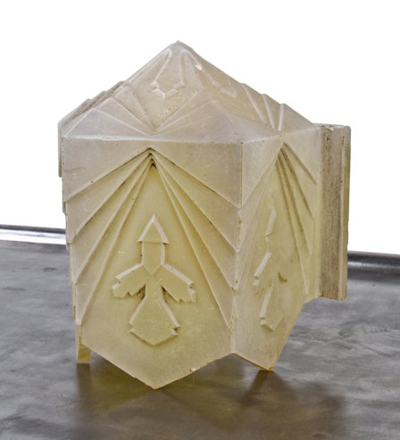 unusually shaped c. 1930's american depression era art deco style inte ...
