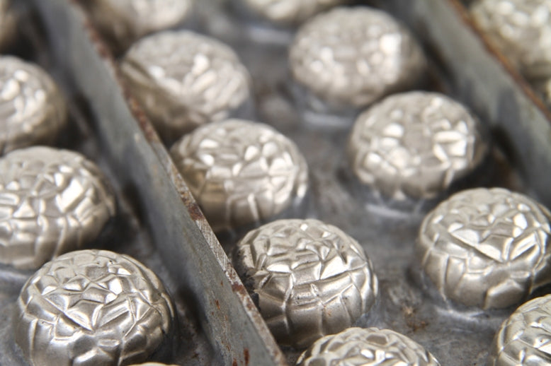 original and intact vintage american industrial reinforced steel choco ...