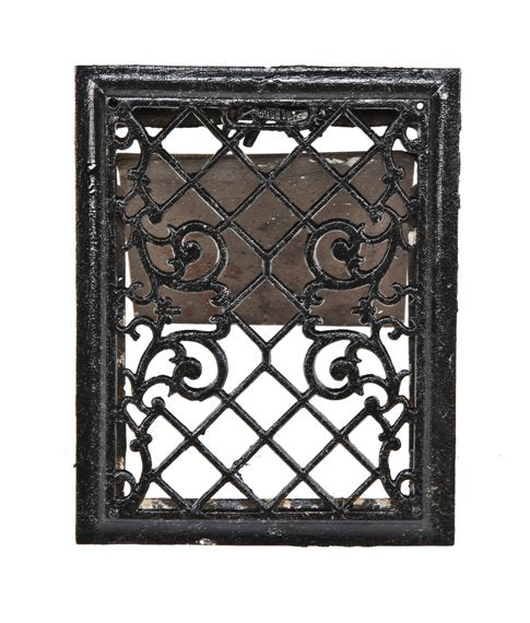 early 20th century american black enameled ornamental cast iron interi ...