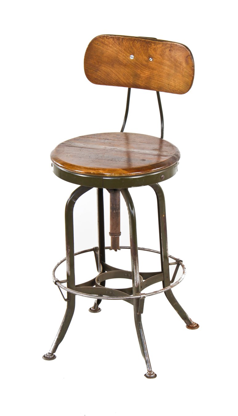 original c. 1930's antique american industrial olive green enameled co ...