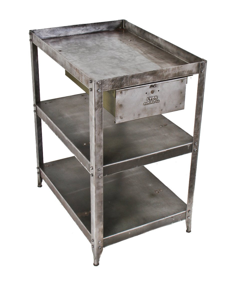 original c. 1950's versatile pressed and folded heavy gauge steel stat ...