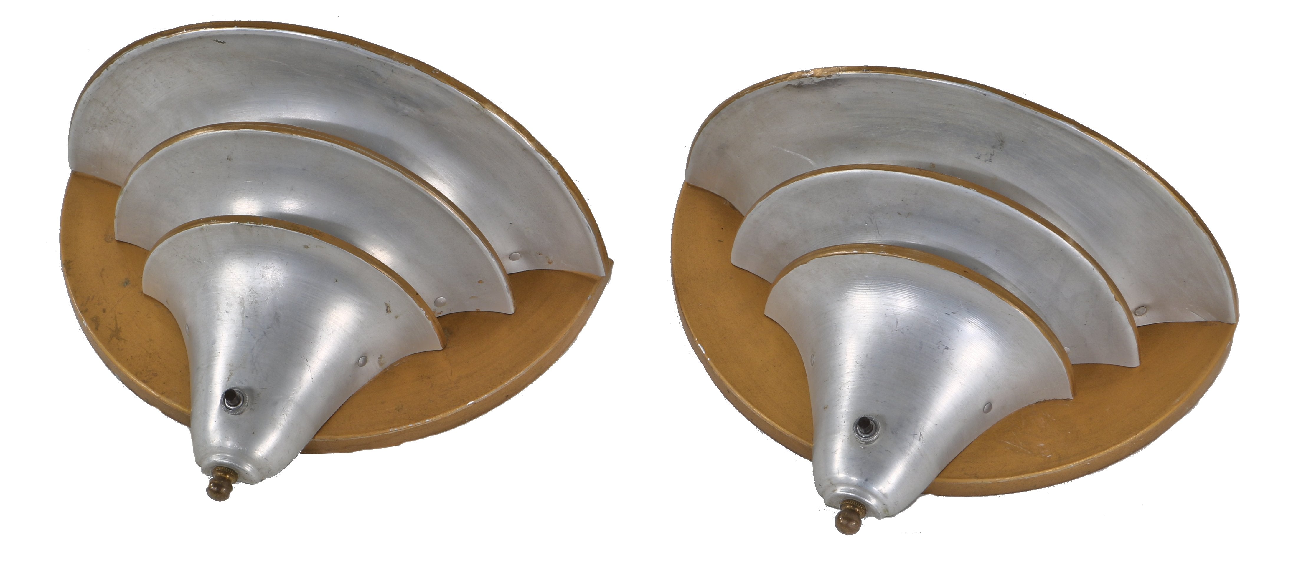 matching set of original american depression era back bar flush mount ...