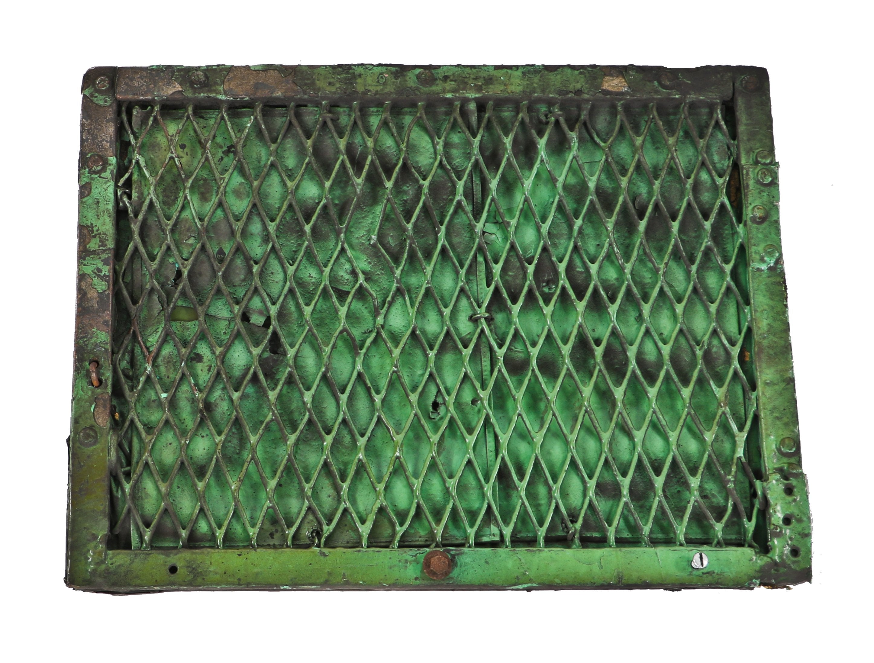 one of two nearly identical depression era distressed riveted joint st ...