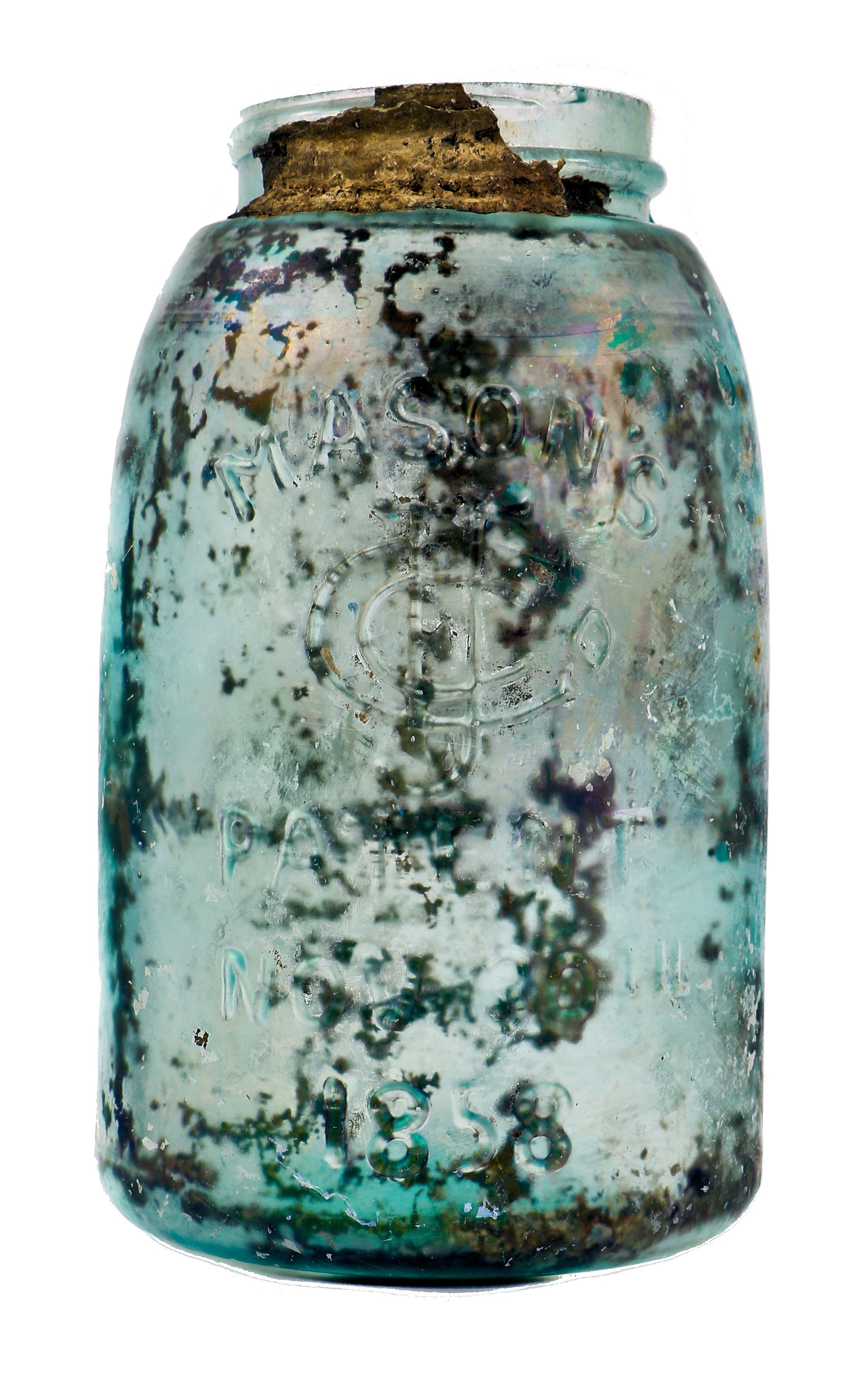 original intact late nineteenth century patented blue aqua glass chica ...