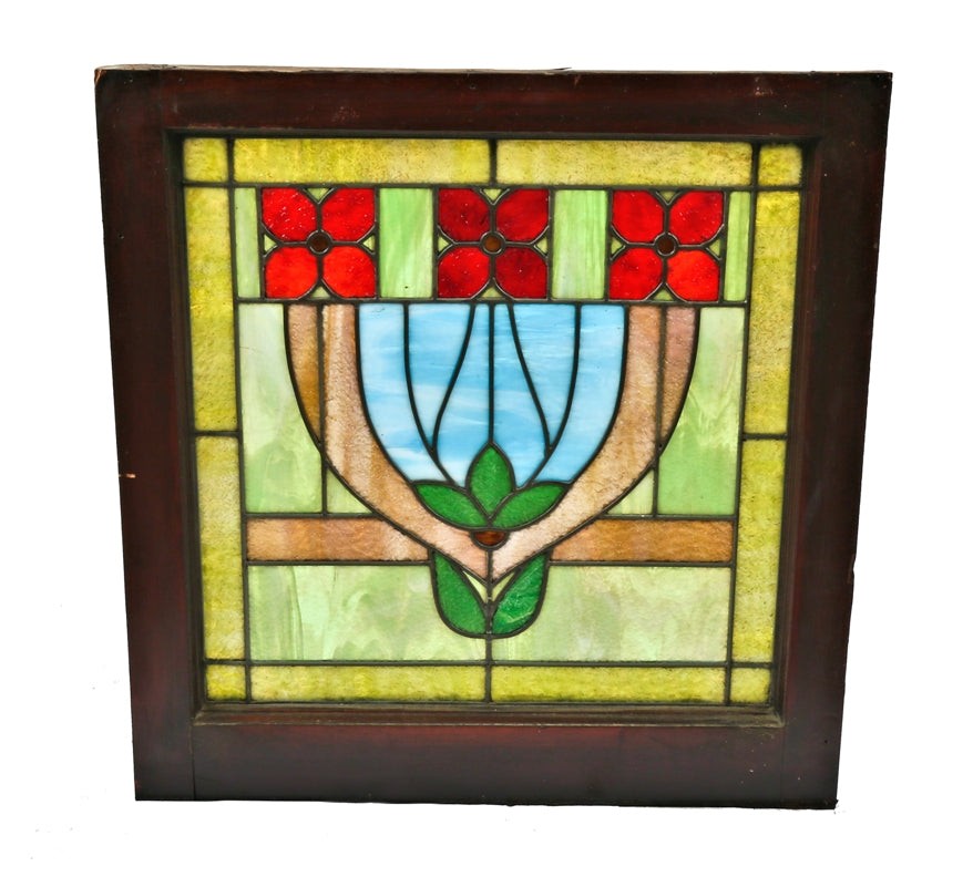 original and intact richly colored c. 1917 interior residential varieg ...