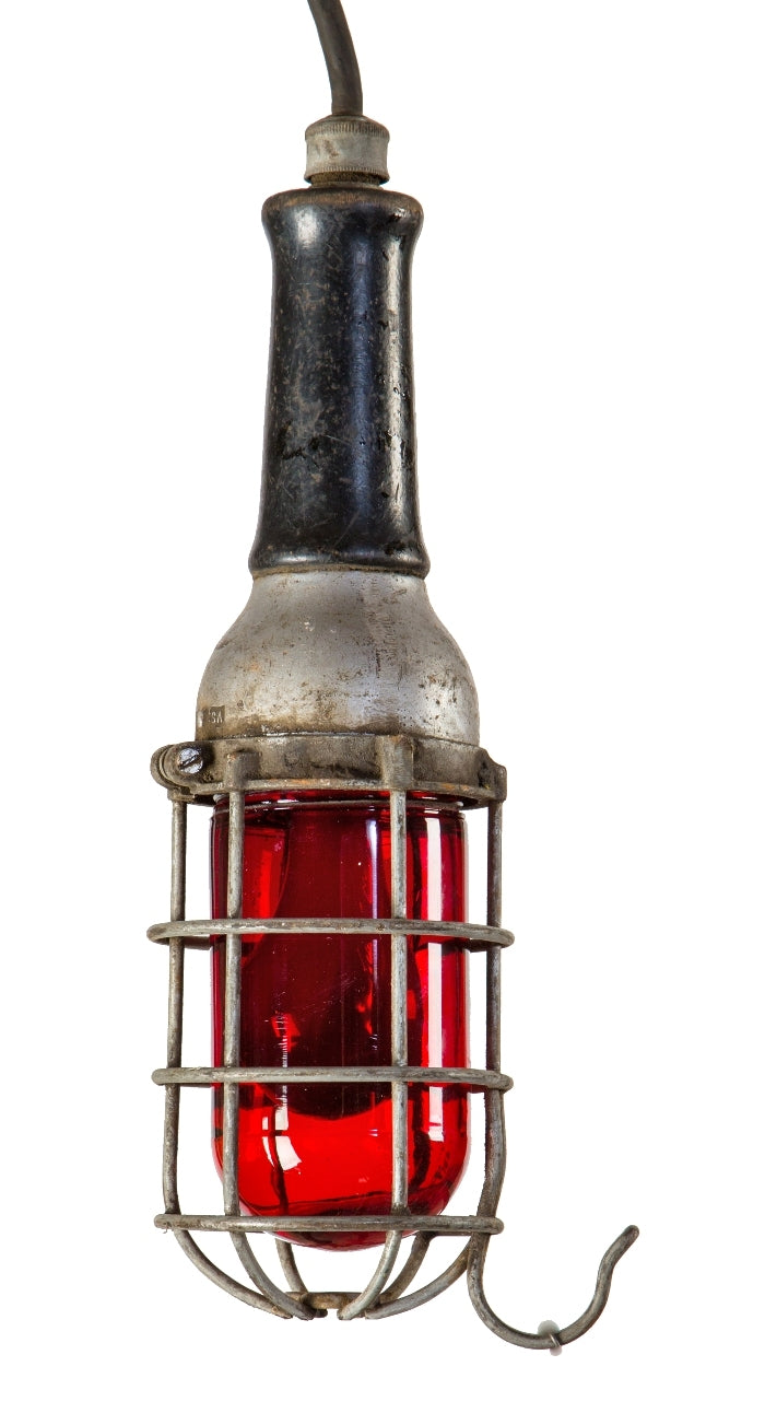 c. 1930's original and intact richly colored ruby red crouse-hinds "ex ...