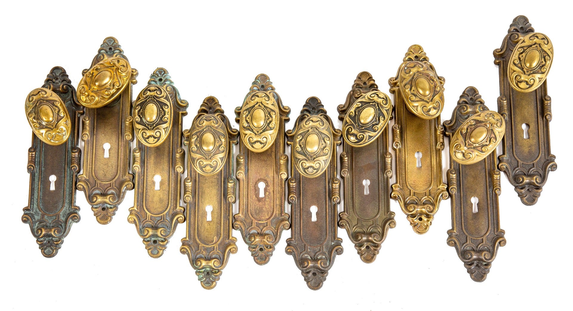 hard to find early 20th century yale and towne "meridian" pattern orna ...